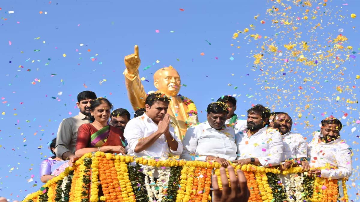 KTR unveils Ambedkar Statue: రేవంత్ రెడ్డికి తిట్ల పురాణం త‌ప్ప ఏం రాదు ...