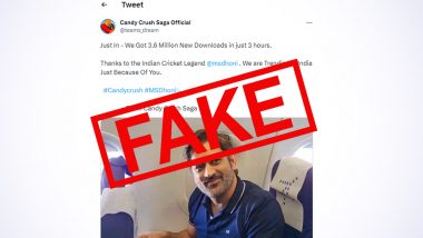 Candy Crush Saga Fake Tweet: కాండీ క్రష్ సాగా ధోనీ ఆడుతున్నారనేది ఫేక్ ...