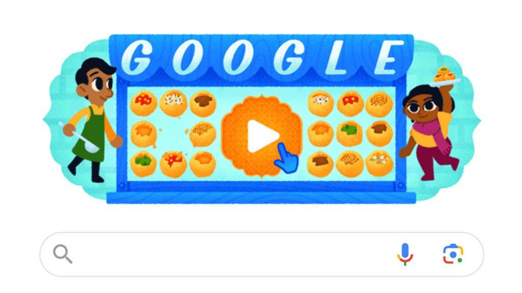 Google Pani Puri Doodle: పానీపూరీపై గూగుల్ ప్రత్యేక డూడుల్, భారతీయుల ...