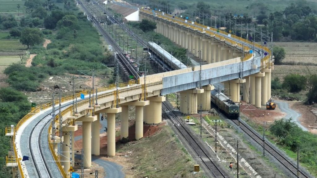 Rail Over Rail Bridge: గూడూరు-మనుబోలు స్టేషన్ల మధ్య 2.2 కిలోమీటర్ల ...