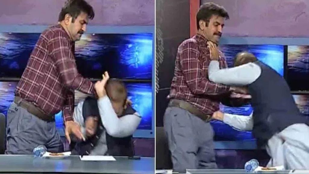 TV Debate Fight Video: లైవ్‌ టీవీ డిబెట్‌లో పిచ్చిపిచ్చిగా తన్నుకున్న ...